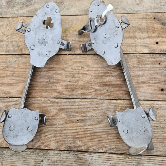 Union | Accents | Vintage Clamp On Union Hardware Co Metal Ice Skates ...